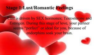 Stages of love/Neurochemistry of Love | PPTX