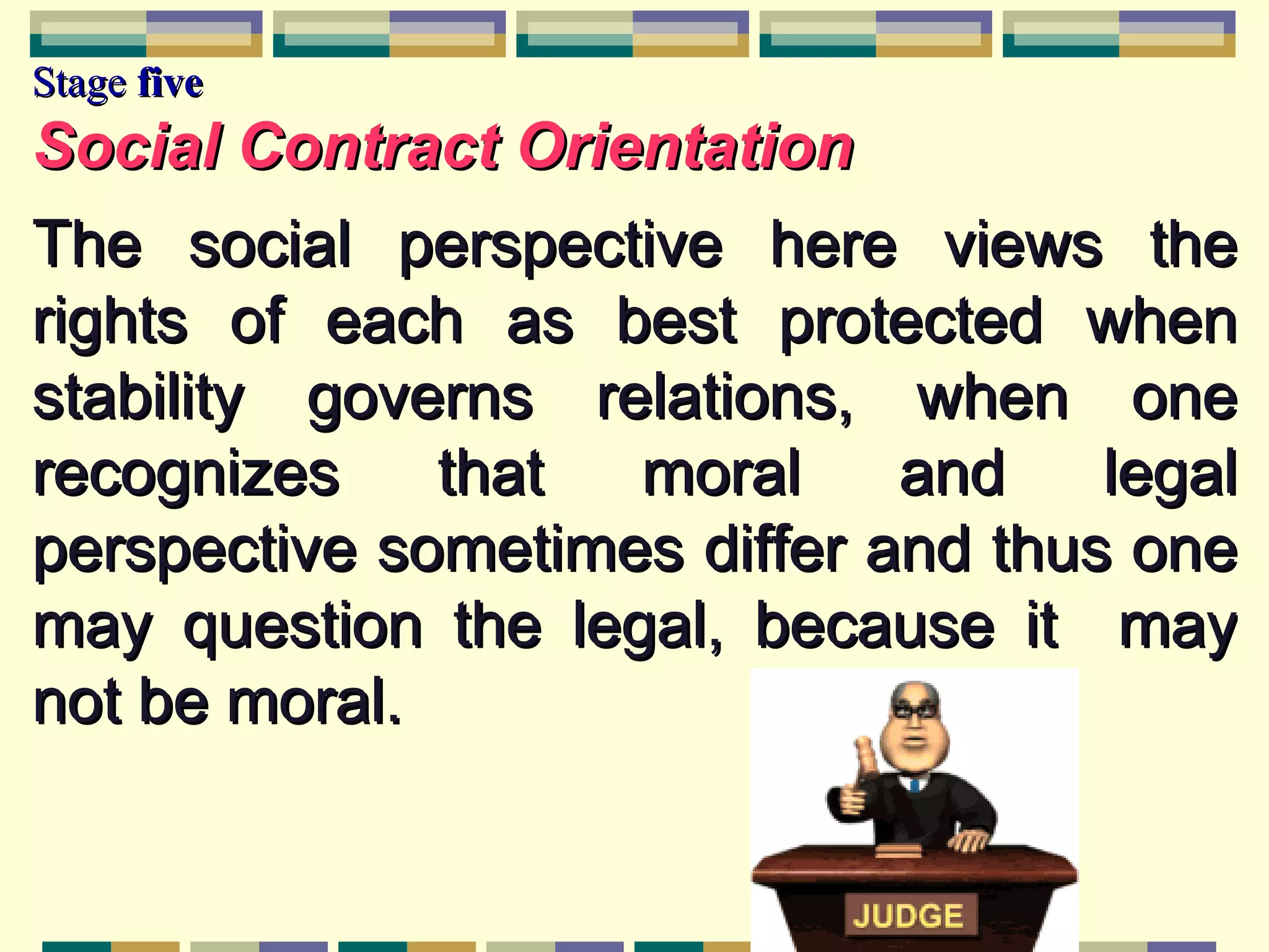 Stages of moral development | PPT