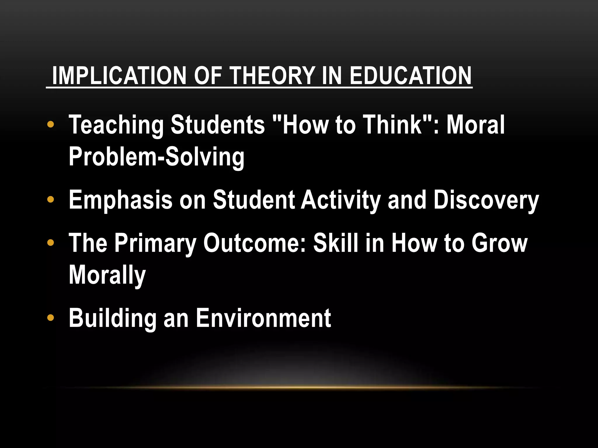 Stages of moral development by lawrence kohlberg (1971) | PPTX