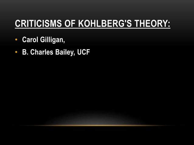 Stages of moral development by lawrence kohlberg (1971) | PPT