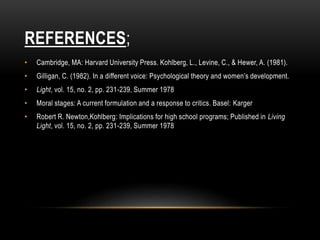 Stages of moral development by lawrence kohlberg (1971) | PPT