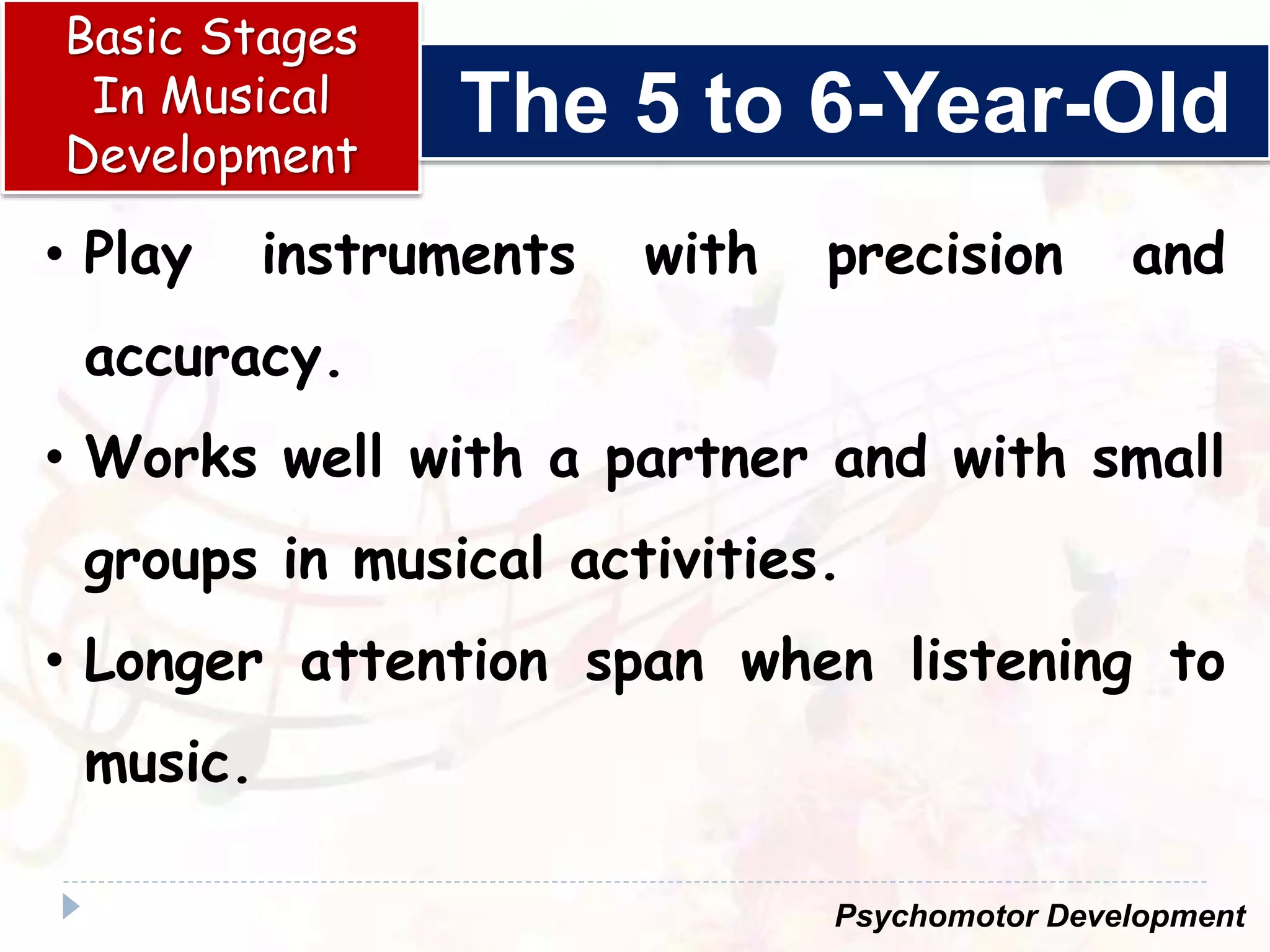 Stages of musical development | PPTX