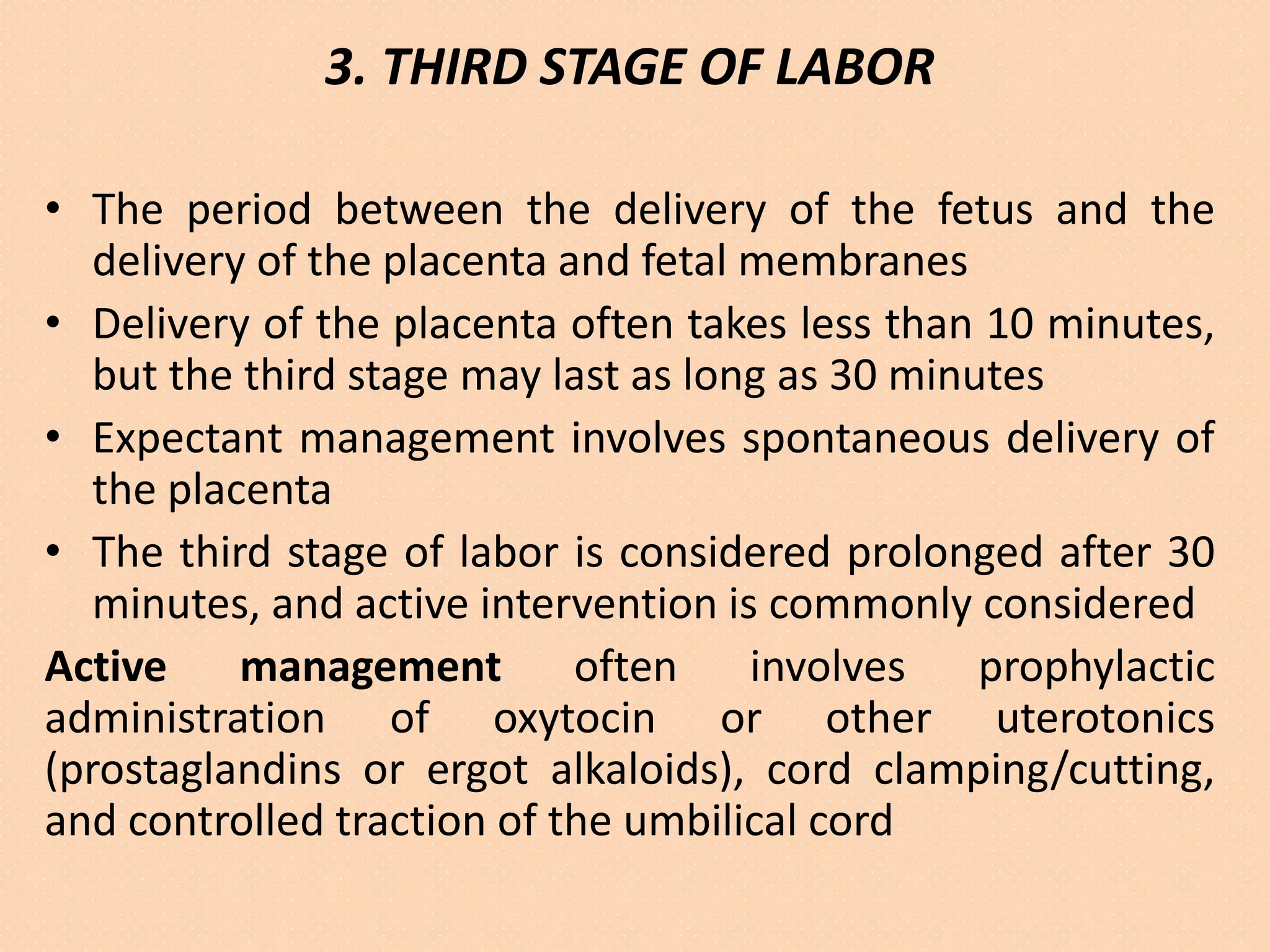 Stages of Normal Labor- easy explanation | PDF