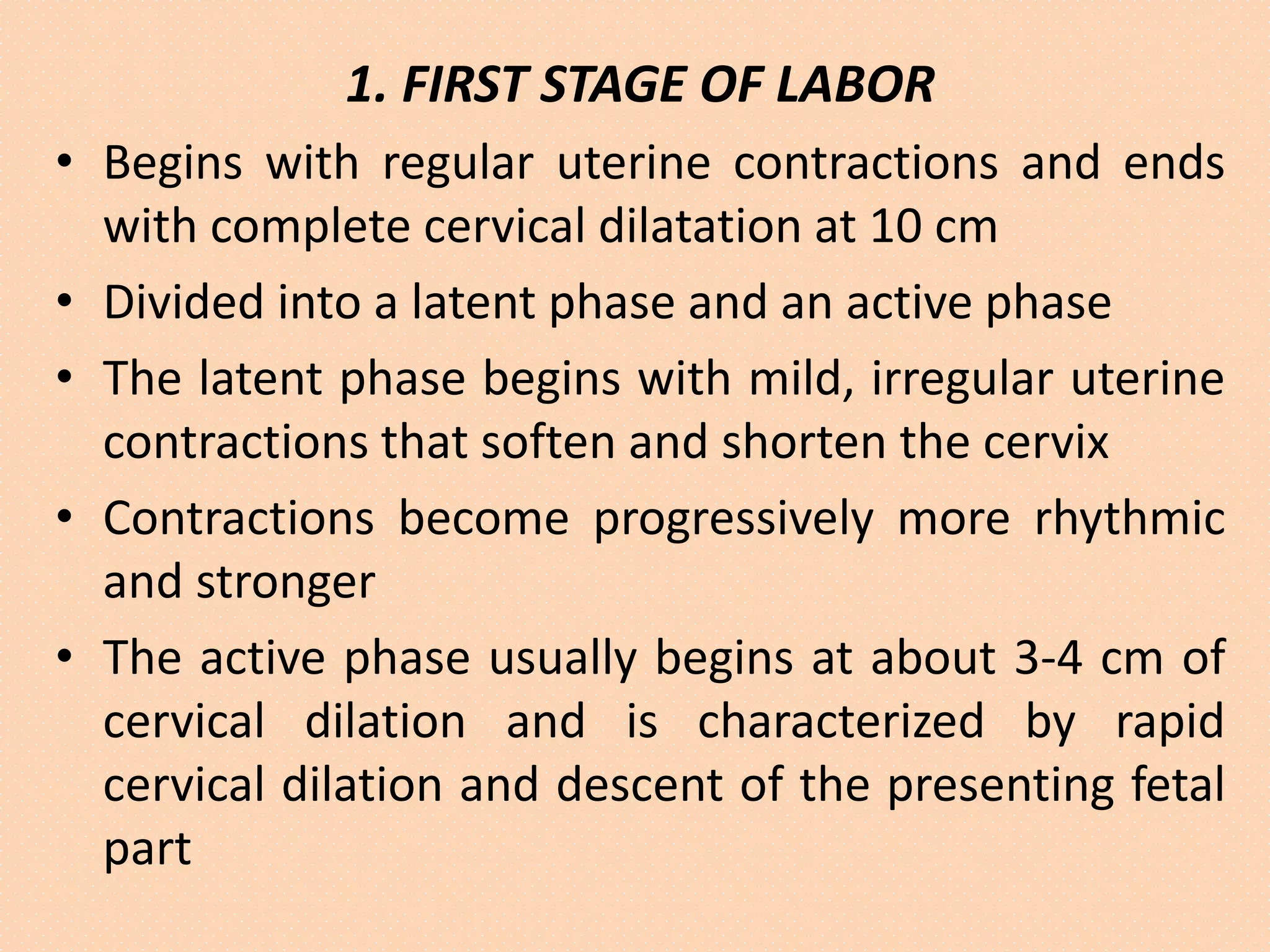 Stages of Normal Labor- easy explanation | PDF
