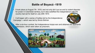 Stages of our colombian past. (independence) | PPTX