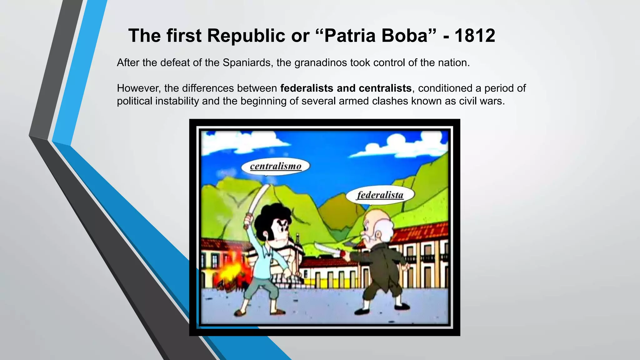 Stages of our colombian past. (independence) | PPTX