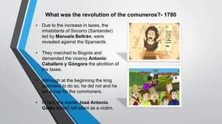 Stages of our colombian past. (independence) | PPTX