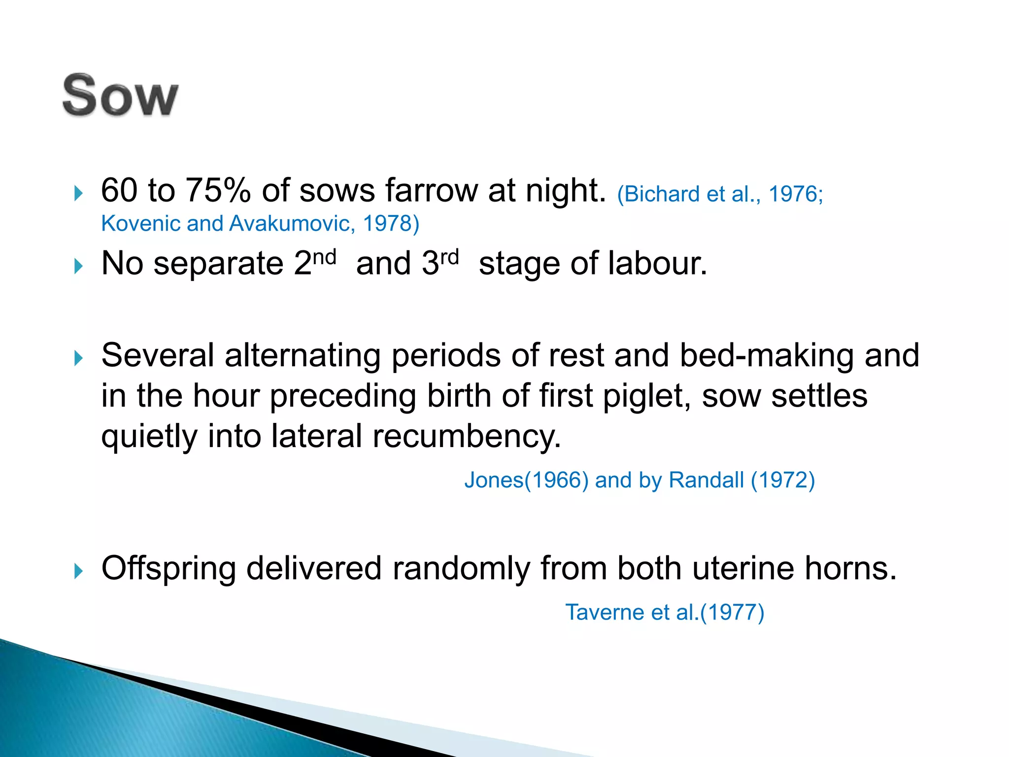 Stages of parturition in farm animals. | PPTX