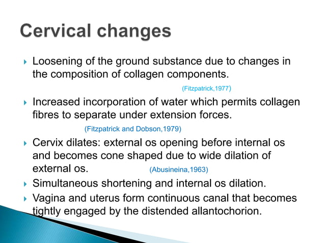 Stages of parturition in farm animals. | PPTX
