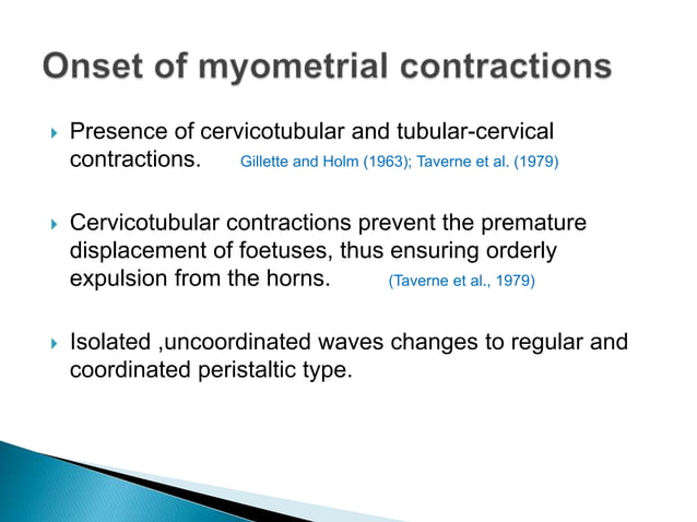 Stages of parturition in farm animals. | PPTX