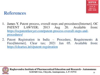 Stages/ Filing of Patenting | PDF