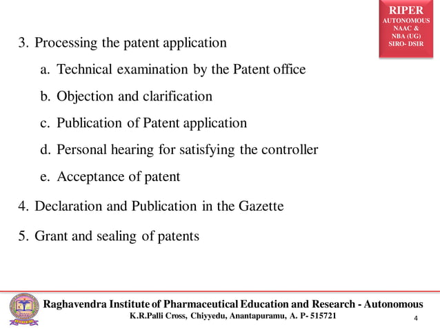Stages/ Filing of Patenting | PDF | Computer Software and Applications ...