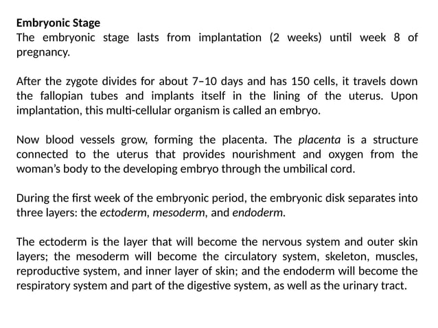 stages of prenatal development psychology | PPT