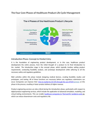 Stages of Product Life Cycle Management in Healthcare Engineering.pptx