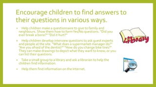 Stages of project approach with young children | PPTX