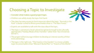 Stages of project approach with young children | PPTX