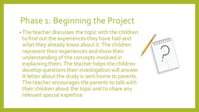 Stages of project approach with young children