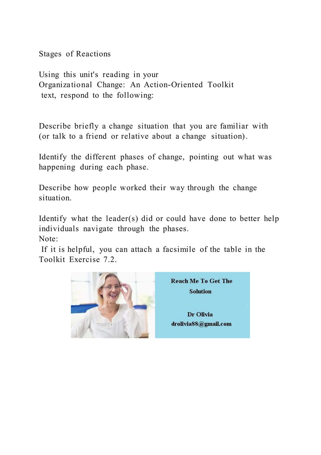 Stages of ReactionsUsing this units reading in your Organizat | DOCX