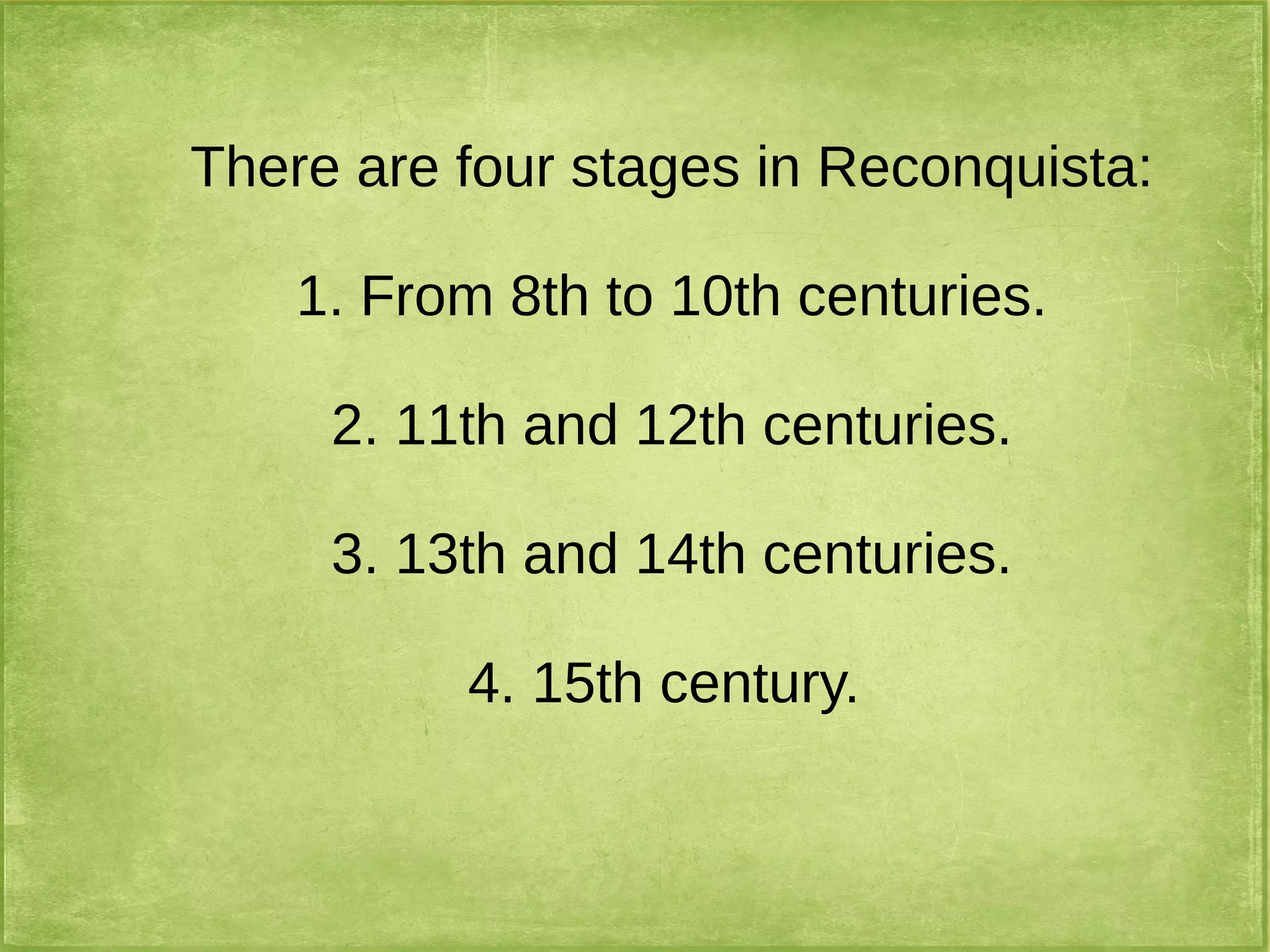 Stages of reconquista | PDF