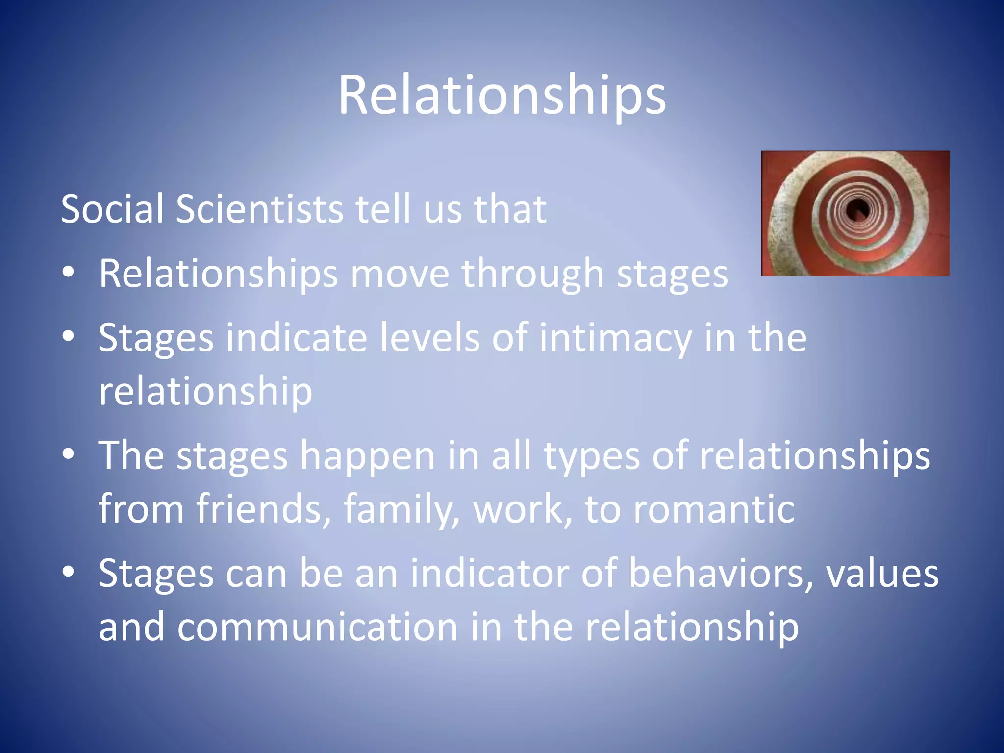 Stages of relationships | PPTX