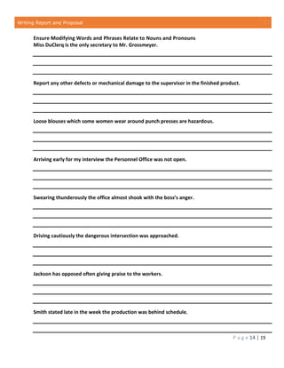 Stages of report writing | PDF
