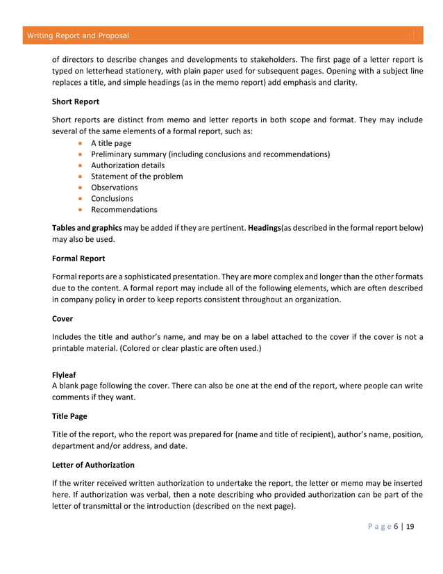 Stages of report writing | PDF