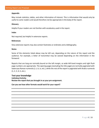 Stages of report writing | PDF | Desktop Publishing | Computer Software ...