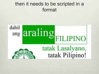 Stages of script development | PPT