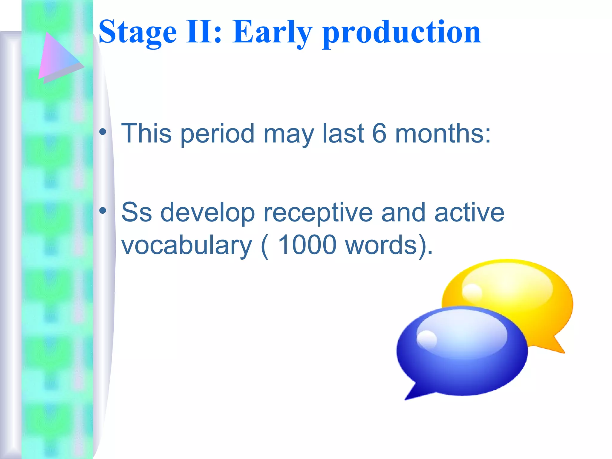 Stages of Second Language Acquisition | PPT