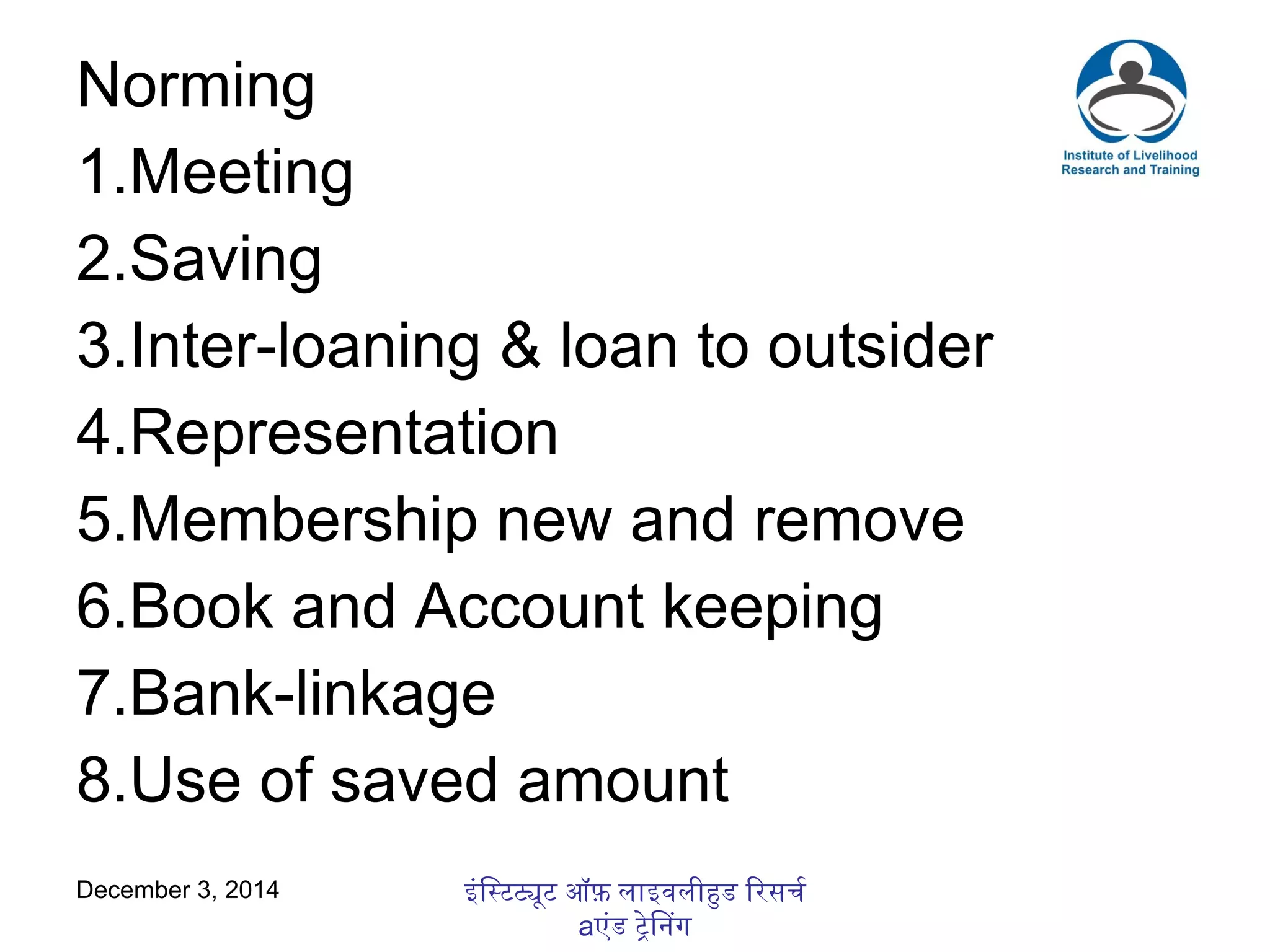 Stages of SHG Development | PPT