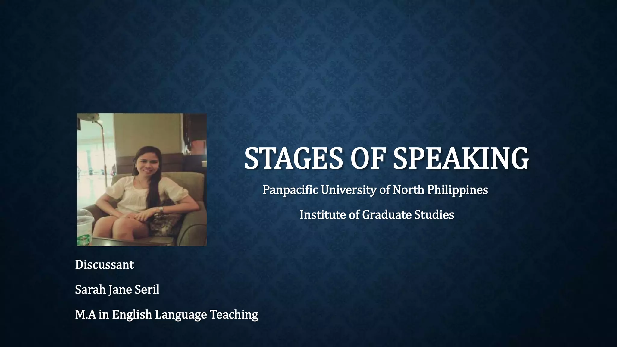 Stages of speaking | PPTX