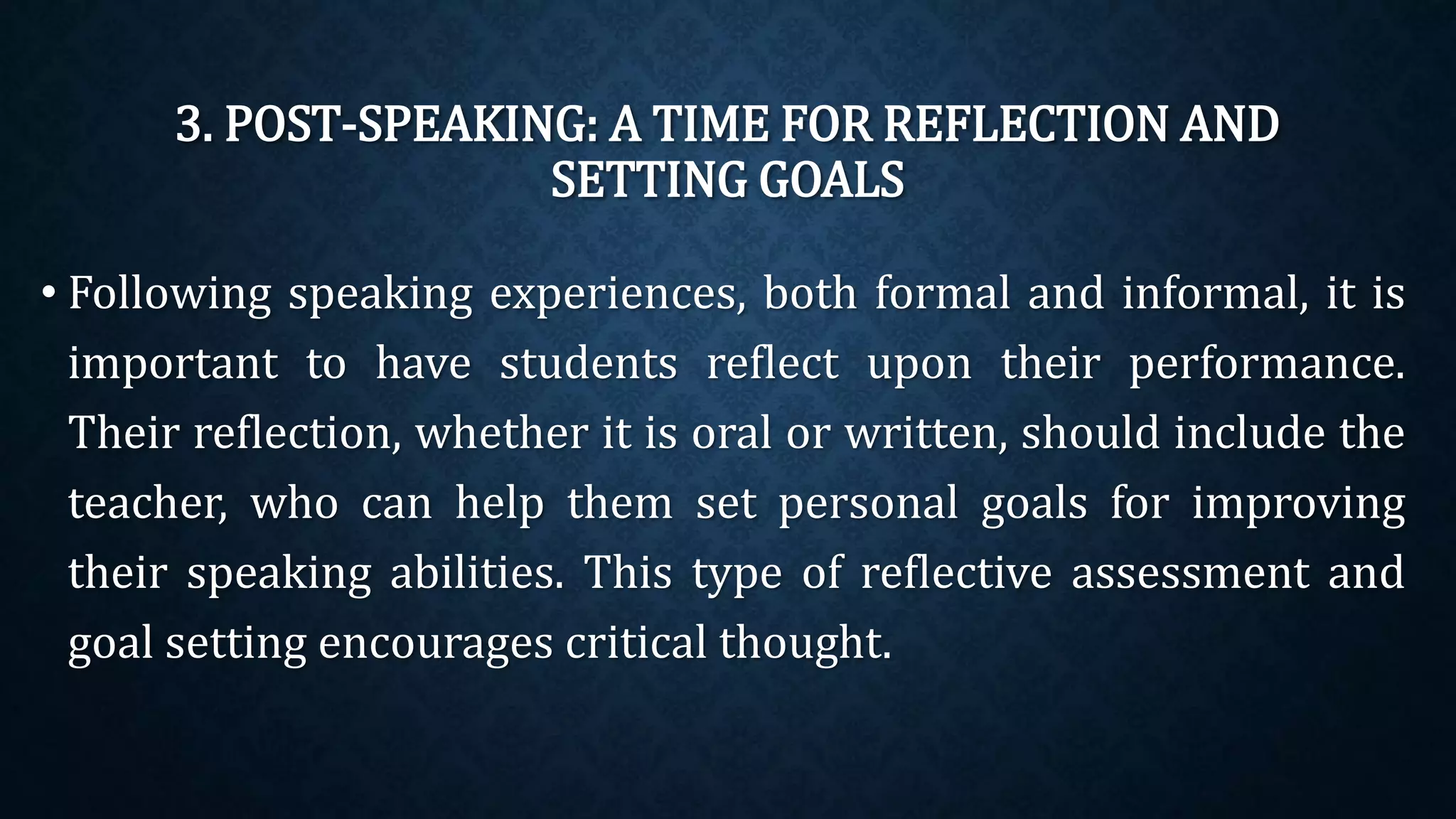 Stages of speaking | PPTX