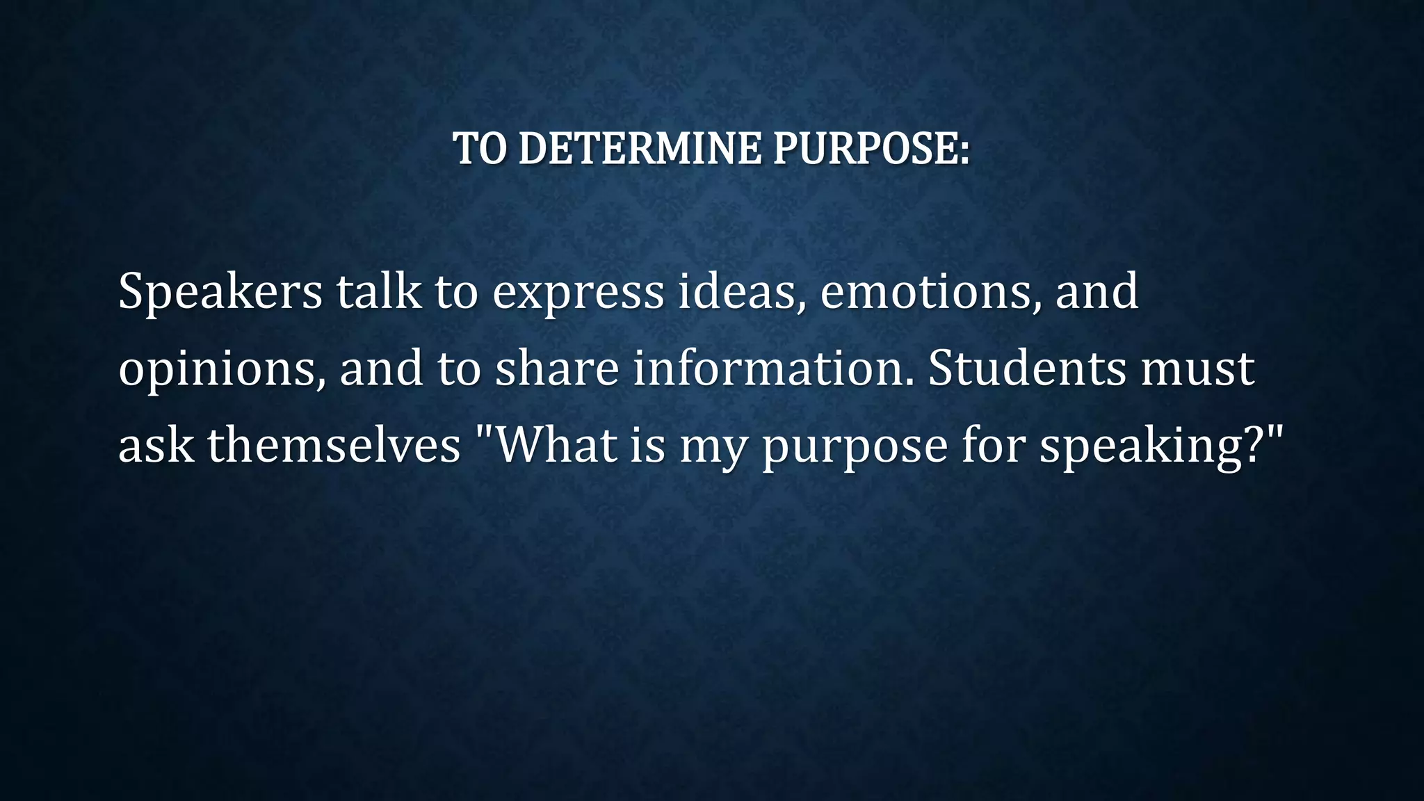 Stages of speaking | PPTX