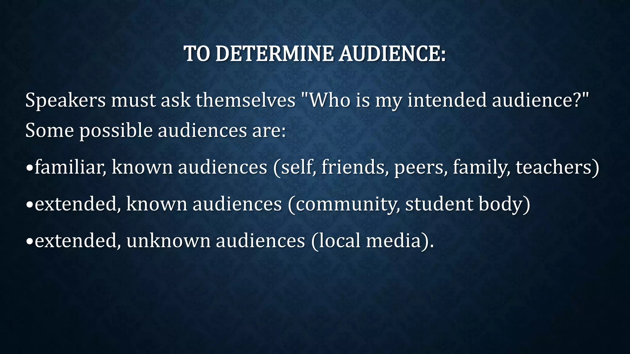 Stages of speaking | PPTX