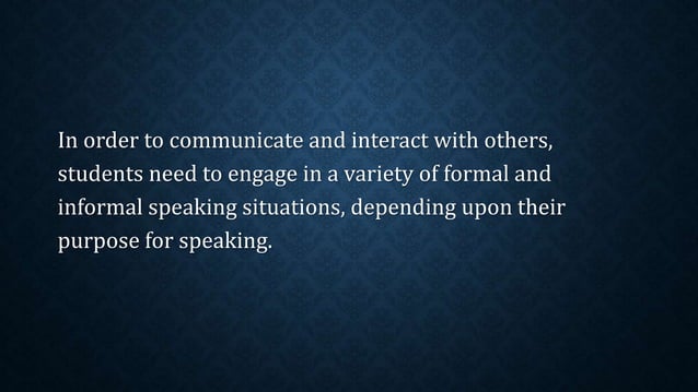 Stages of speaking | PPTX | Educational Assessment | Education