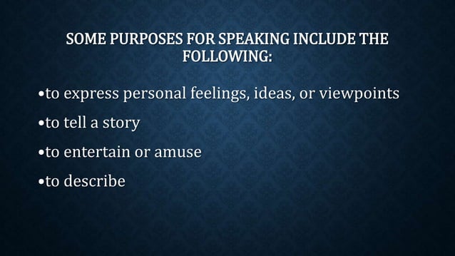 Stages of speaking | PPTX | Educational Assessment | Education