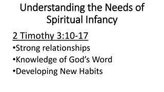 Stages of spiritual growth - spiritual infancy | PPTX