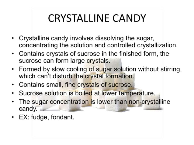 STAGES OF SUGAR COOKERY | PPTX | Chemistry | Science