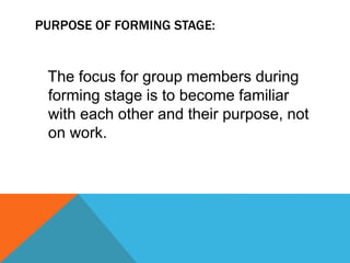 Stages of Team Development | PPTX