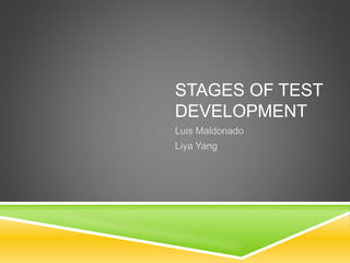 Stages of test development | PPTX