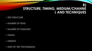 Stages of test development and common test techniques (1) | PPTX