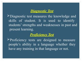 Stages of Testing in an education system today | PPTX
