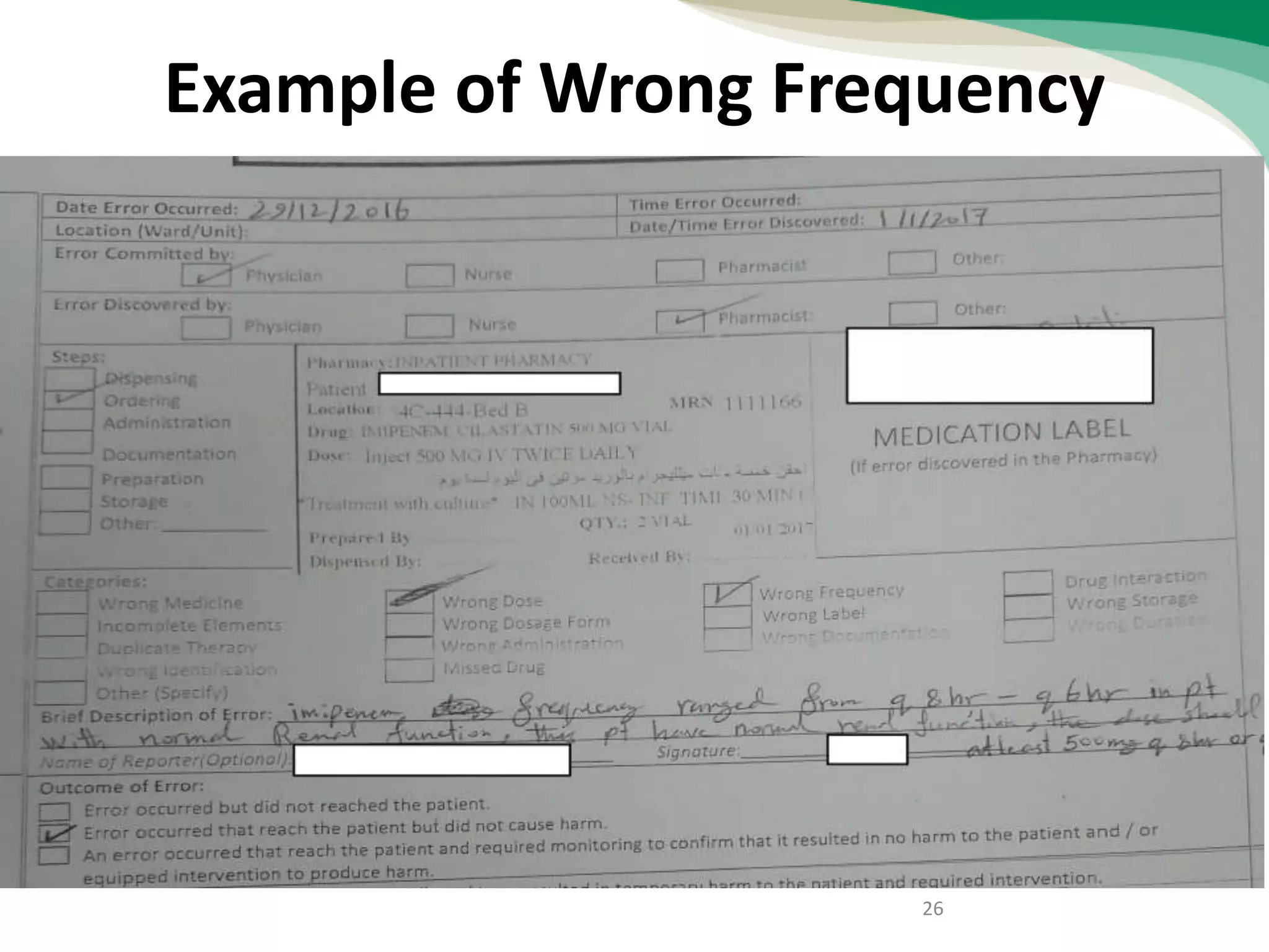 Stages of the medication use process and medication errors | PPTX