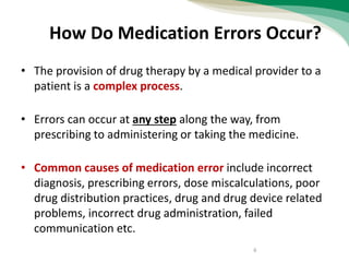 Stages of the medication use process and medication errors | PPTX