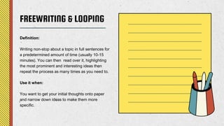 Stages of the Writing Process English Presentation Grey Colourful ...
