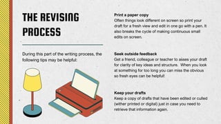 Stages of the Writing Process English Presentation Grey Colourful ...