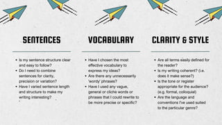 Stages of the Writing Process English Presentation Grey Colourful ...
