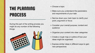 Stages of the Writing Process English Presentation Grey Colourful ...