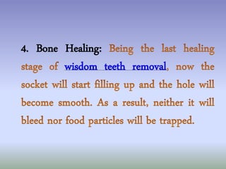 Stages of Wisdom Teeth Healing | PPTX