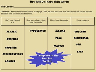 Stages of word learning | PPTX | Education